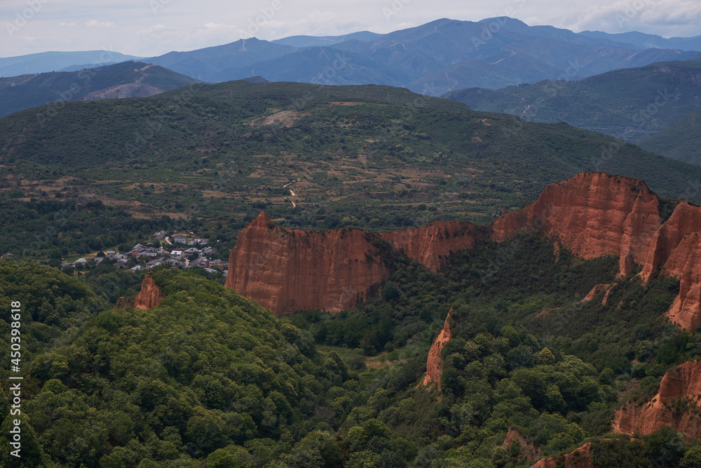 Aerial Panoramic View - Spetacular Landscape of Las Medulas - Unesco ...