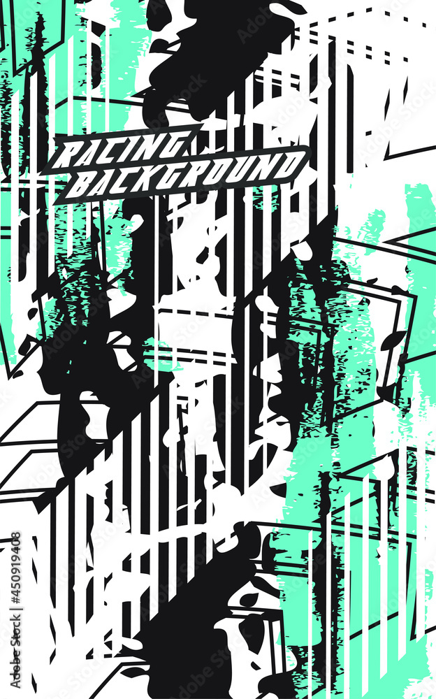 Abstract geometric backgrounds for sports and games. Abstract racing ...