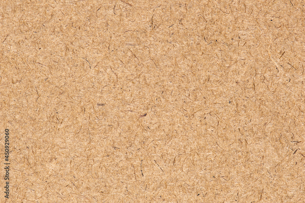 OSB panel, top view. Industrial wall sheet. Plywood brown texture. Cork ...