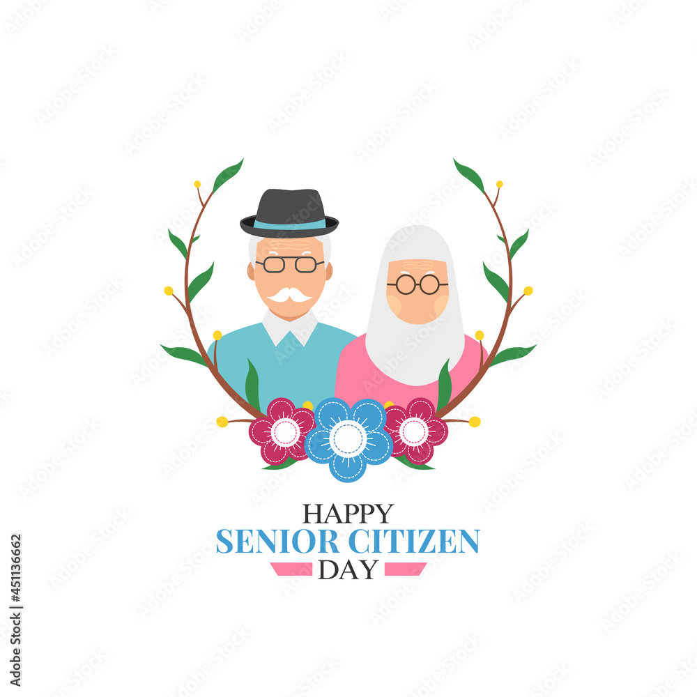 vector graphic of senior citizen day good for senior citizen day ...