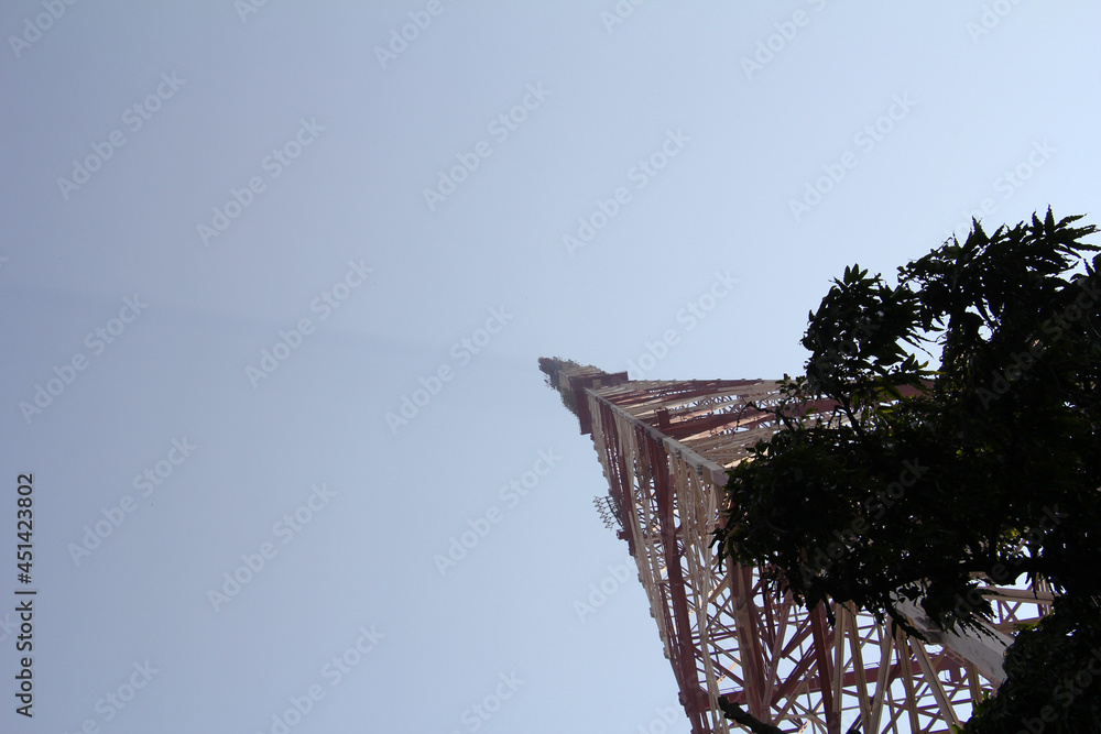 Telecommunication towers include of radio microwave and television antenna system with Antenna ...