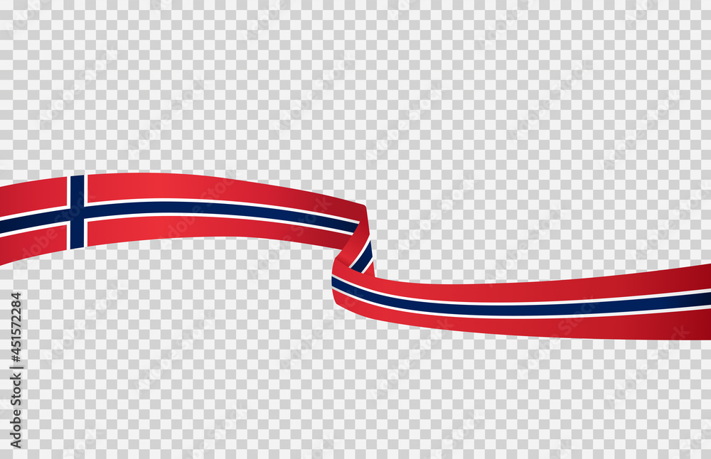 Waving flag of Norway isolated on png or transparent background,Symbol ...