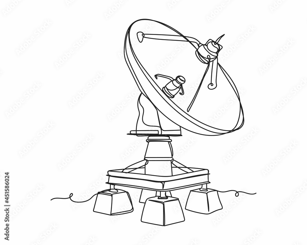 Satellite Dish Drawing