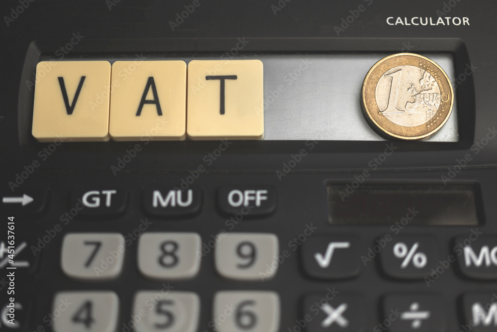 Value added tax VAT, finance and economic business management ...
