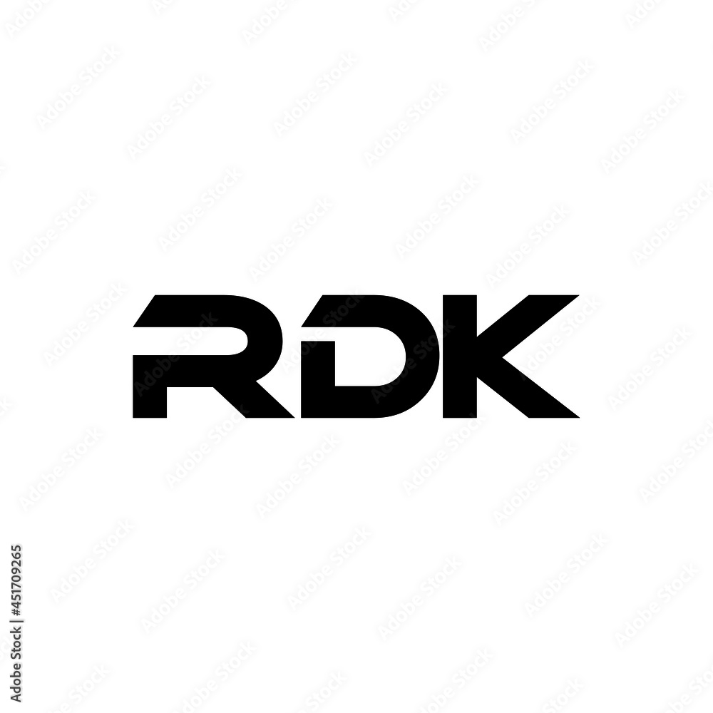 Stock-Vektorgrafik „RDK letter logo design with white background in ...