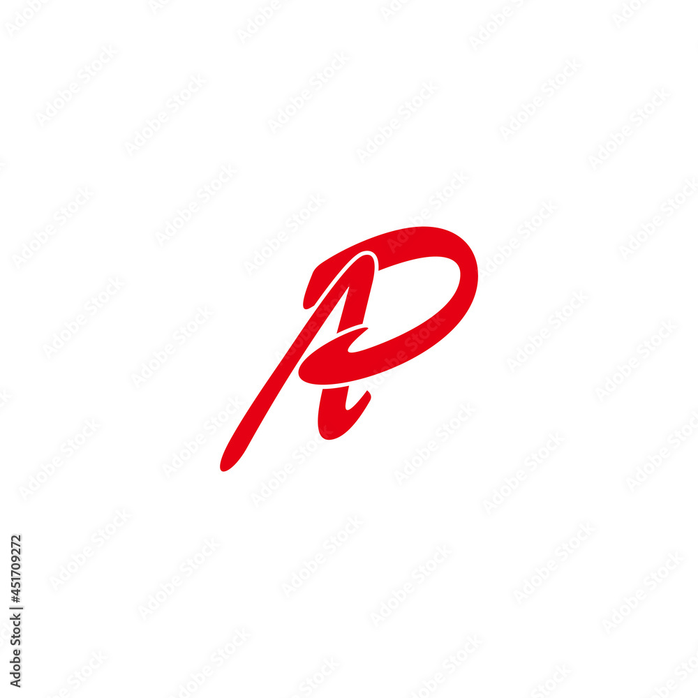 letter ap curve overlapping line logo vector Stock Vector | Adobe Stock
