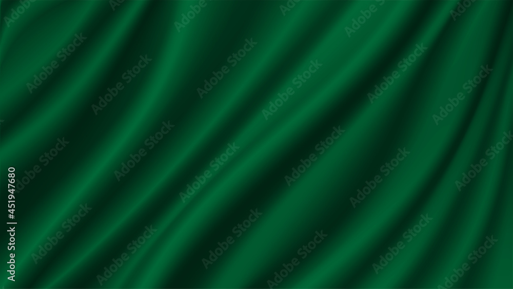 Abstract vector background luxury green cloth or liquid wave Abstract ...