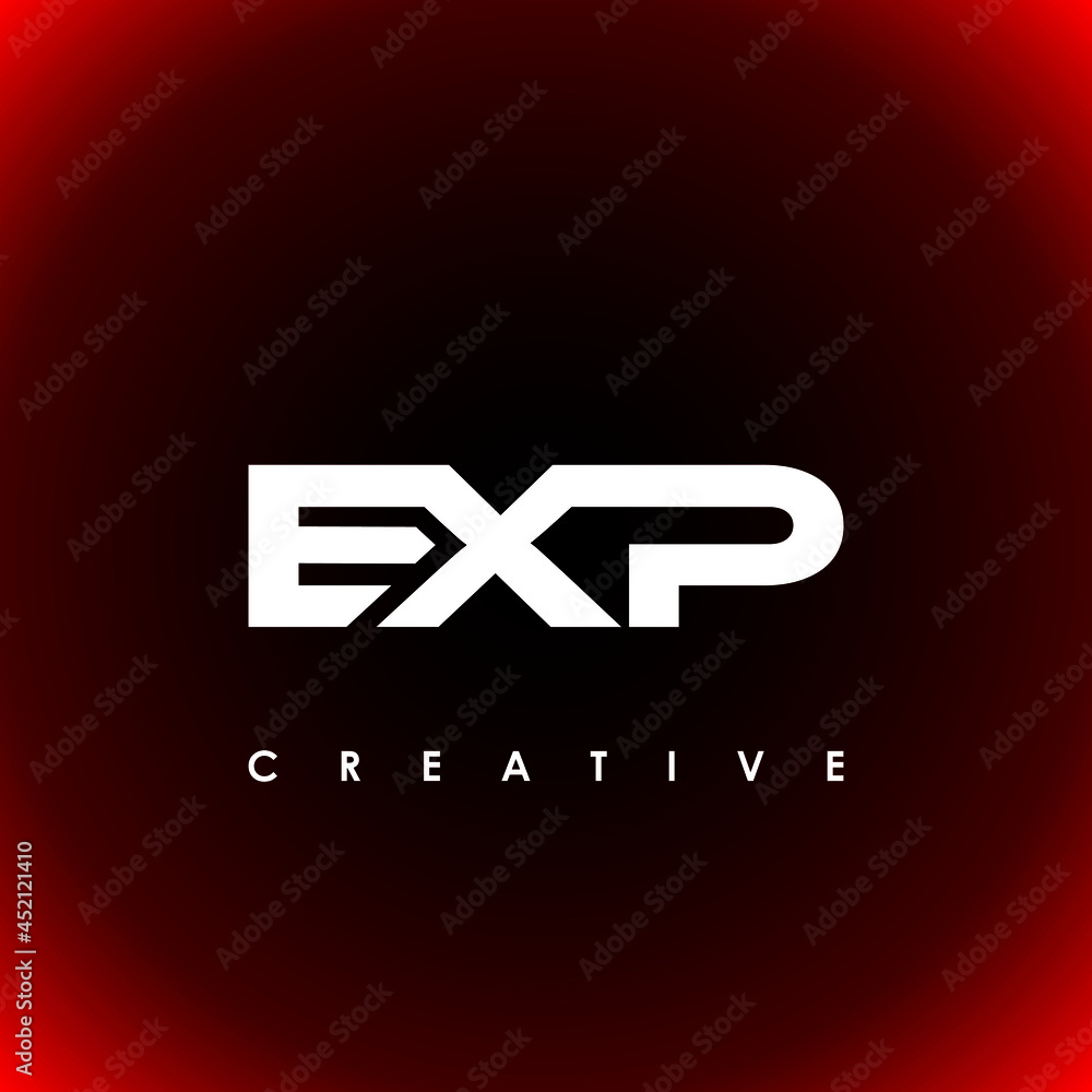 EXP Letter Initial Logo Design Template Vector Illustration Stock ...