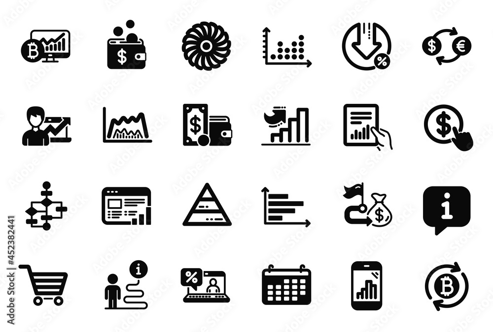 Vector Set of Finance icons related to Document, Success business and ...