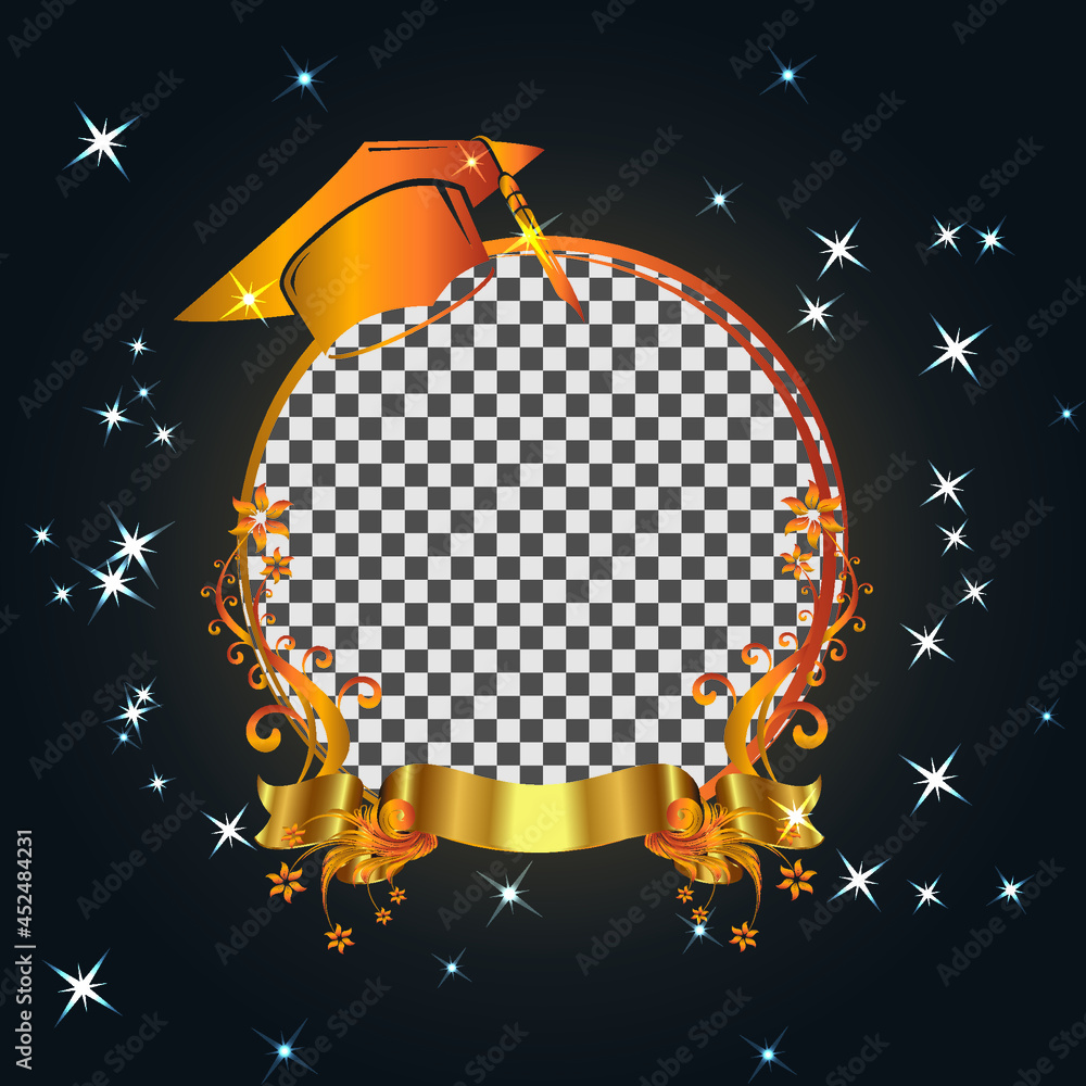 twibbon graduation Stock Vector | Adobe Stock