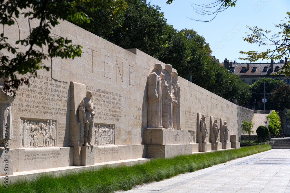 International Monument to the Reformation also know as Reformation Wall ...