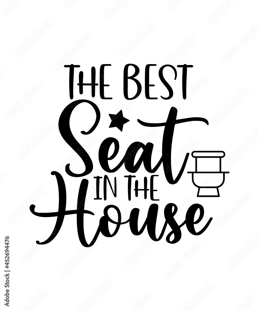 Image vectorielle Stock Bathroom SVG Bundle, Bathroom Quote, Restroom ...