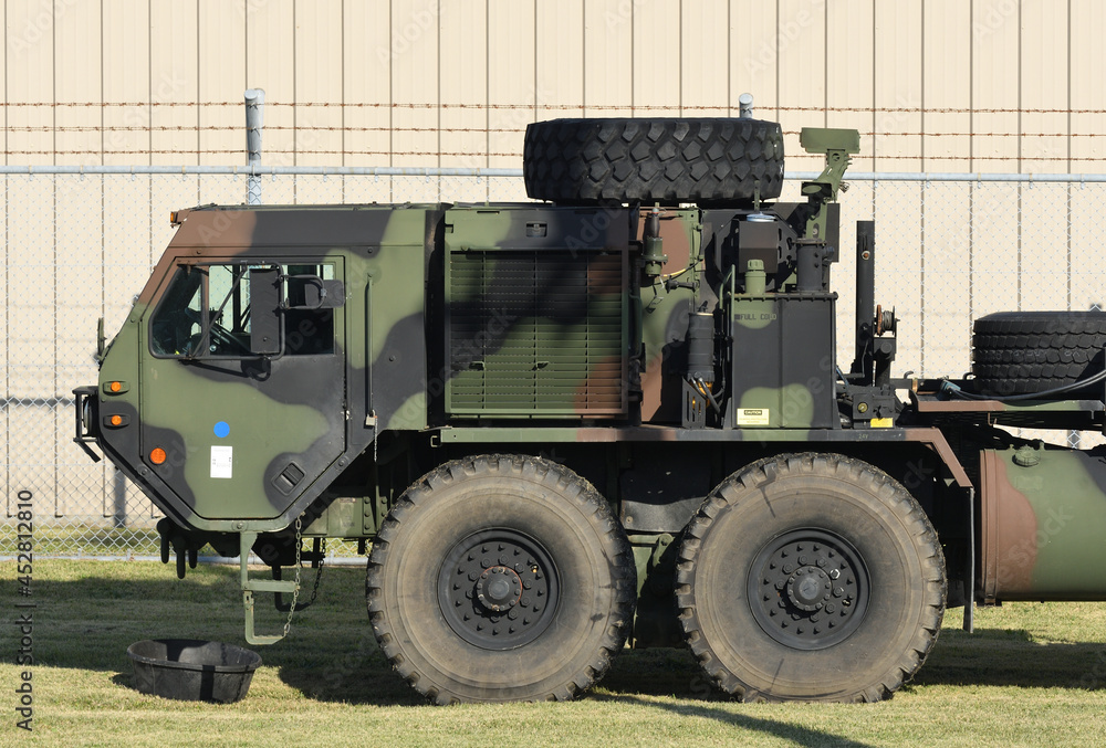 Kanagawa, Japan - October 25, 2020:United States Army Oshkosh HEMTT ...