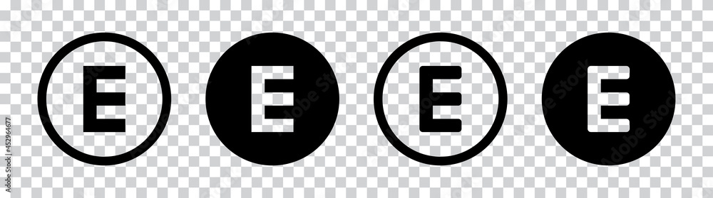 Explicit content simple concept on transparent background icons. Stock ...