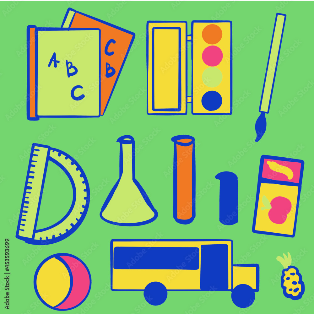 school, back to school, backpack, ruler, protractor, notebook, book ...