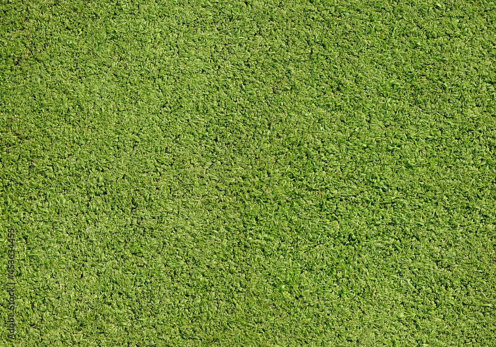 Artificial lawn, green grass field pitch surface background texture ...
