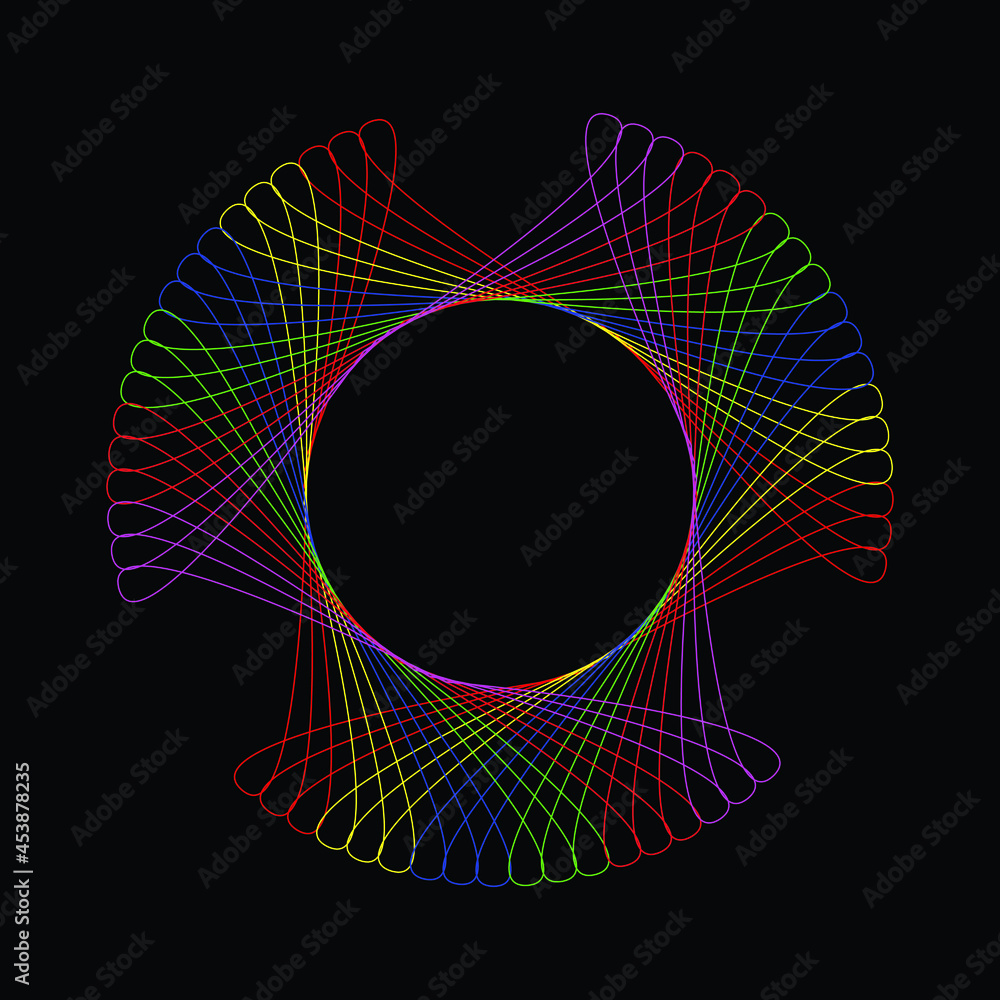 Spirograph patterns for creative designs. vector illustration can be ...