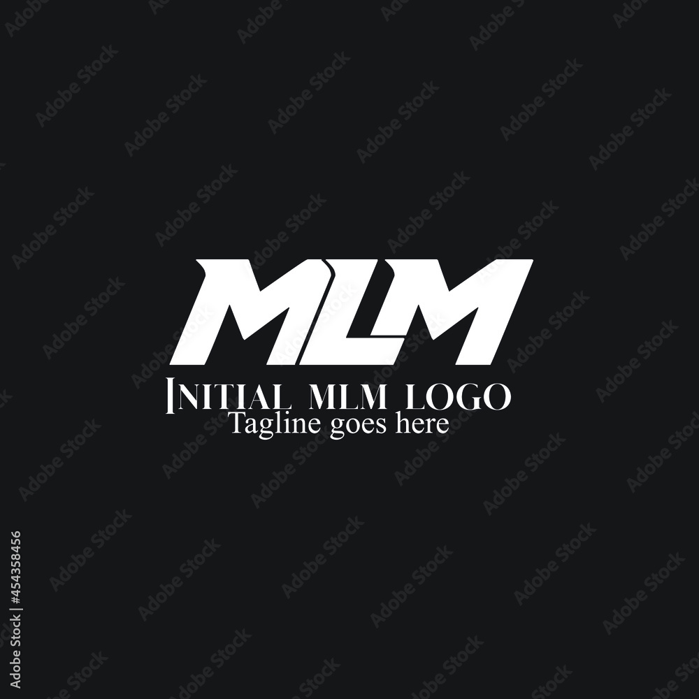 Initial MLM logo exclusive design inspiration Stock Vector | Adobe Stock