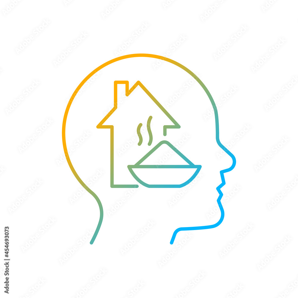 เวกเตอร์ Stock Physiological motivation gradient linear vector icon ...