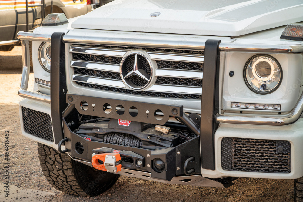 Foto Loveland, CO, USA - August 29, 2021: Grille of Mercedes-Bentz ...
