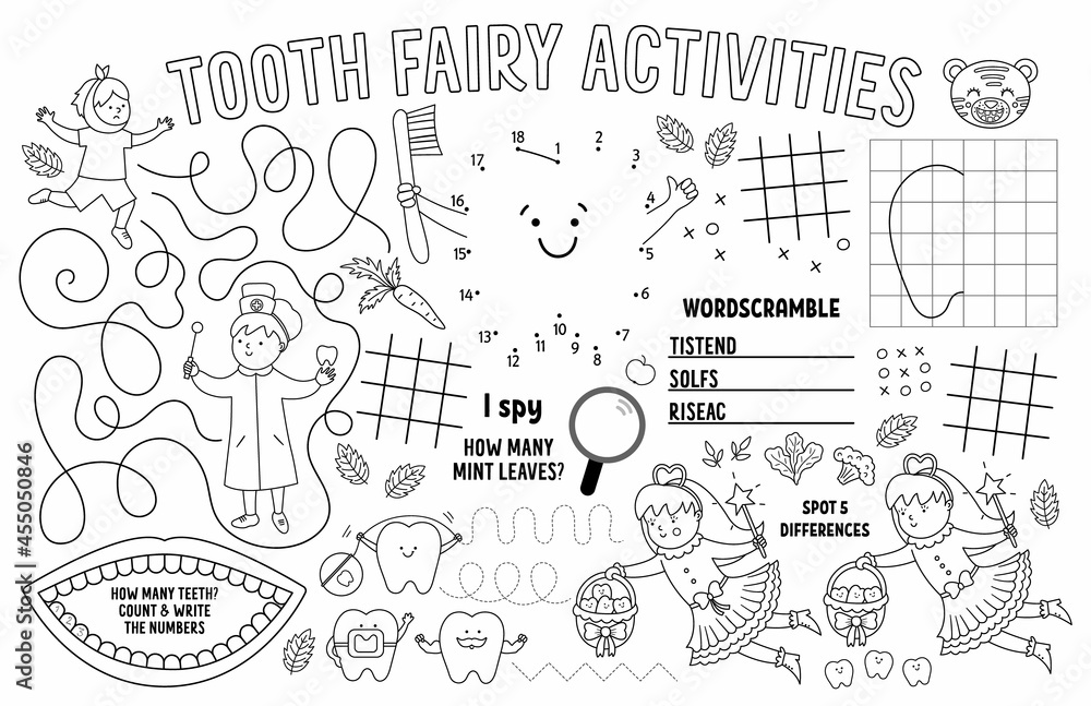 Types Of Teeth Coloring Pages [2025]