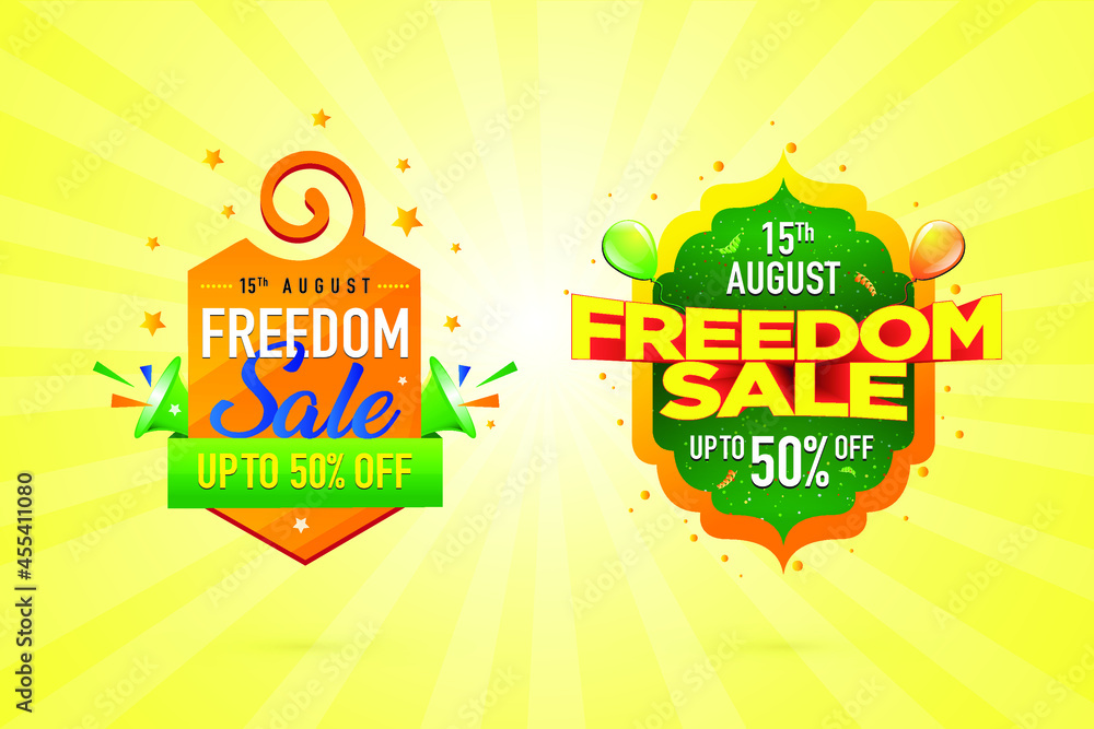 15th August Indian Independence Day concept sale logo, sale Sign, Sale ...
