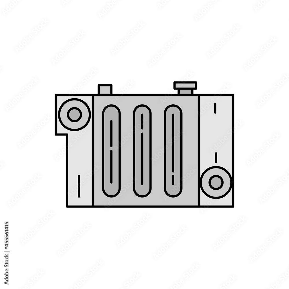 coil, engine, transport line icon colored. element of car repair ...