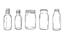 Mason Jar Line Art Free Stock Photo - Public Domain Pictures