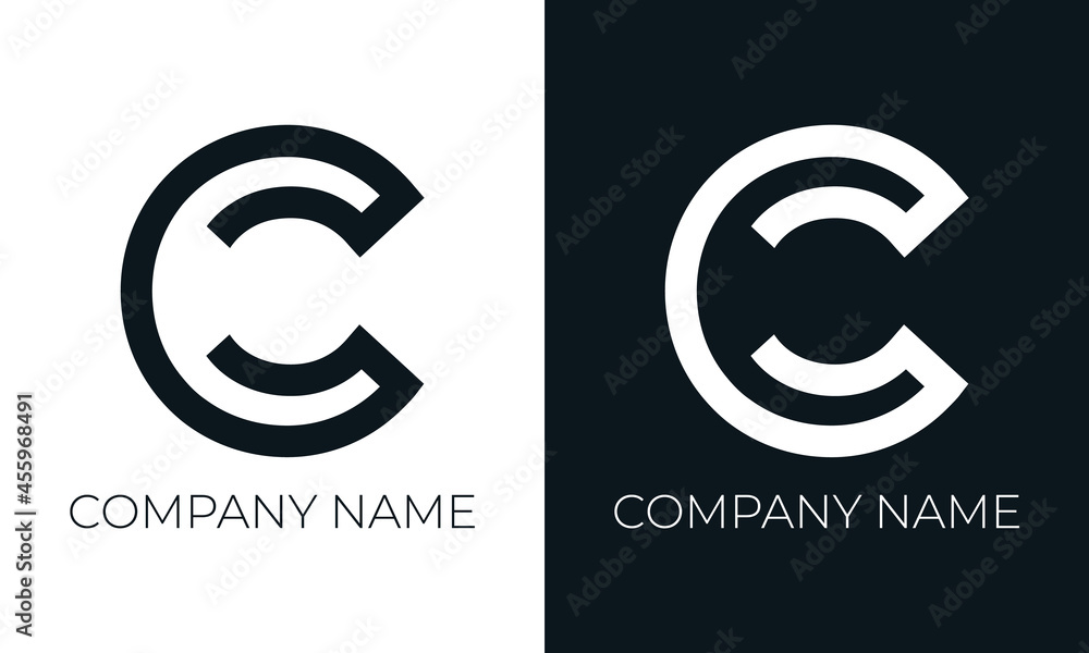 Initial letter c logo vector design template. Creative modern trendy c ...