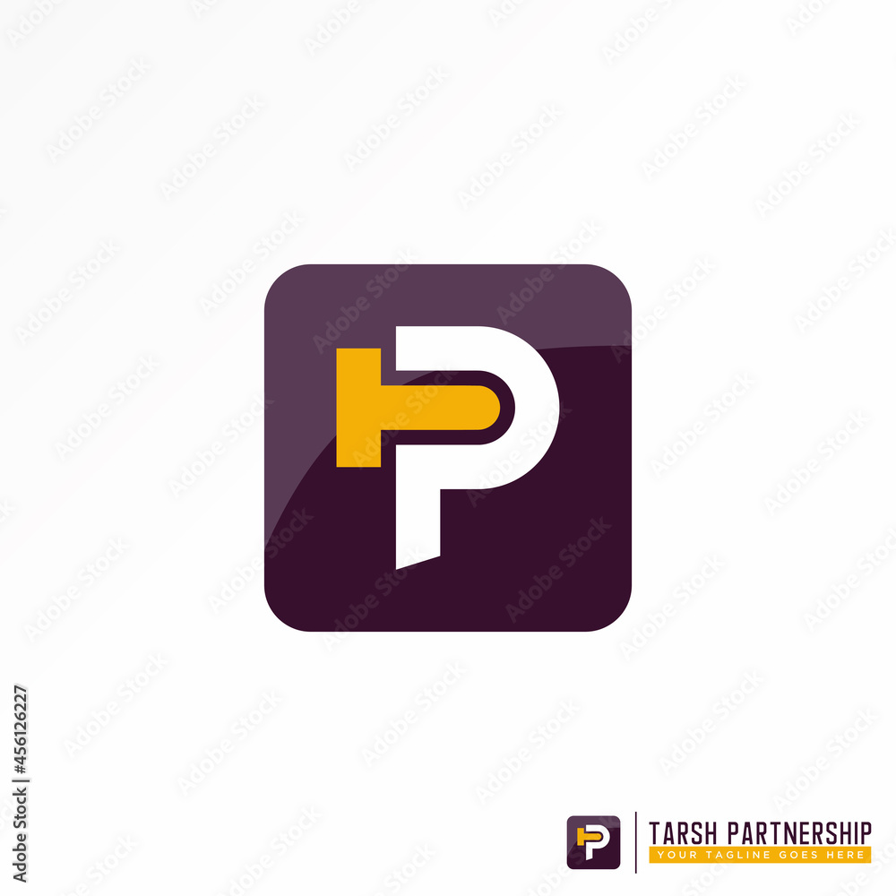 letter TP or HP in Simple and modern image graphic icon logo design ...