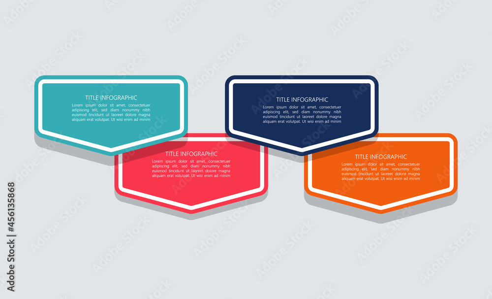 Infographic Vector label design template. Can be used for process ...