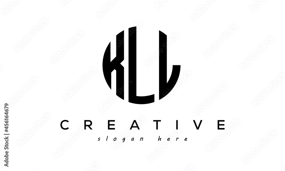 Letter KLL creative circle logo design vector Stock Vector | Adobe Stock