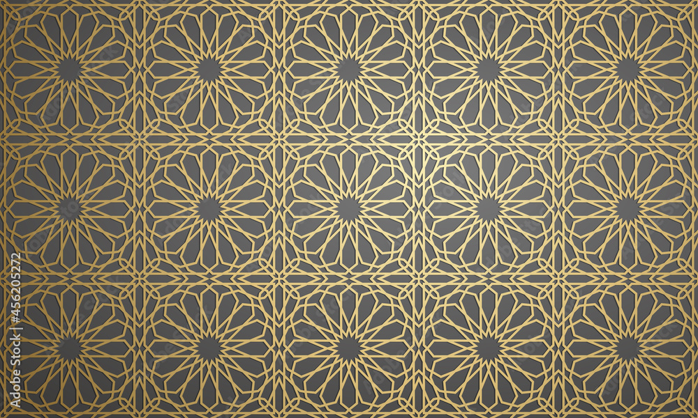 Islamic ornament vector , persian motiff . 3d ramadan islamic round ...