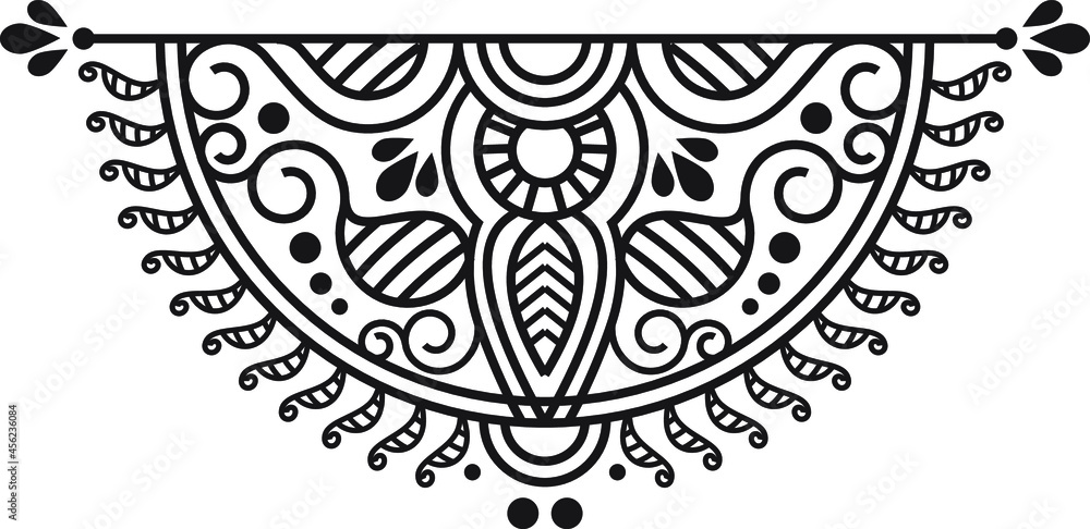 Indian Traditional and Cultural Rangoli, Alpona, Kolam, or Paisley ...
