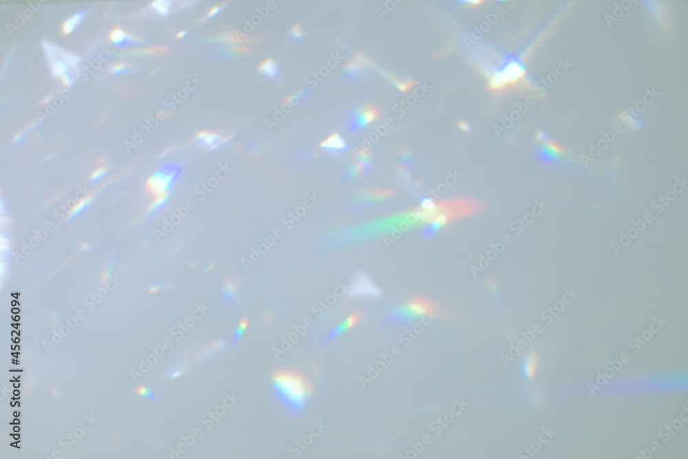 Blurred rainbow light refraction texture overlay effect for photo and ...