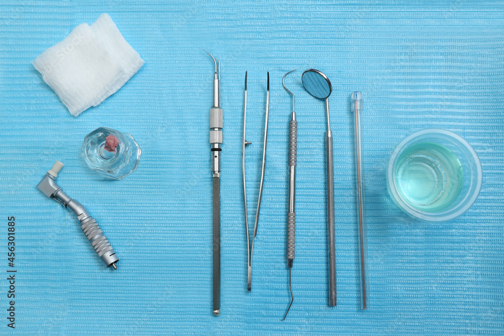 tray with dental prophylaxis instruments Stock Photo | Adobe Stock