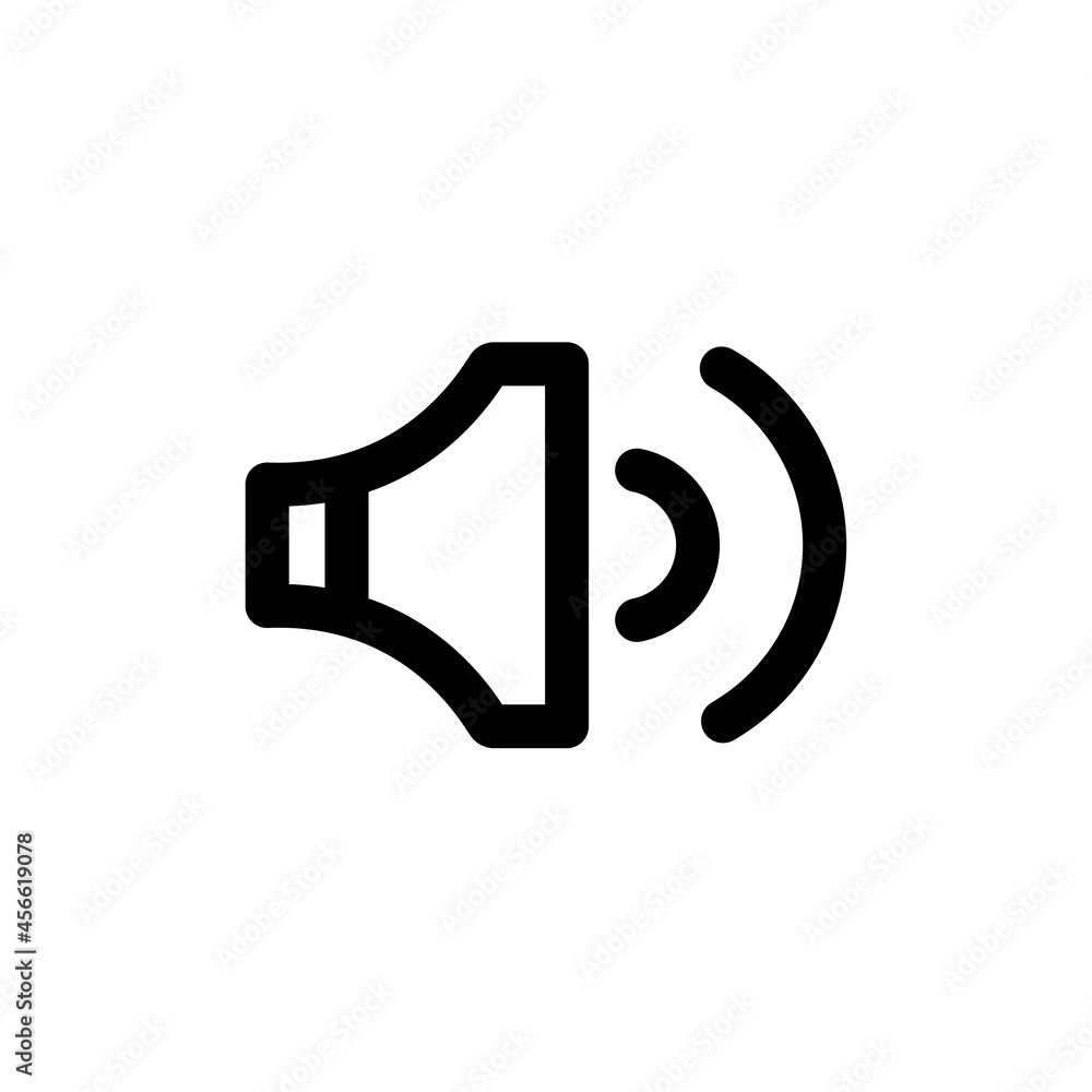 Icono de sonido. Concepto de volumen alto y bajo. Volumen de voz ...