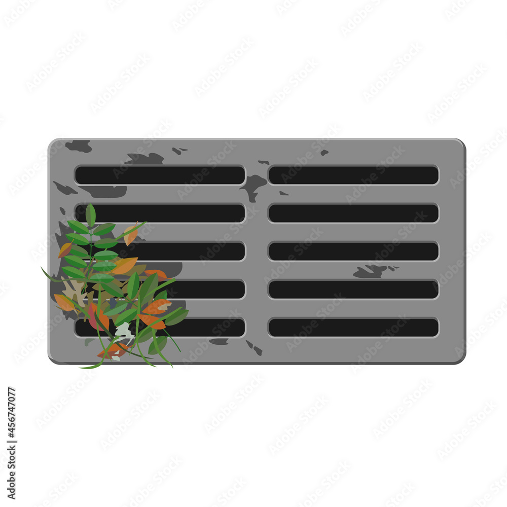 Manhole sewer vector cartoon icon. Vector illustration hatch street on ...