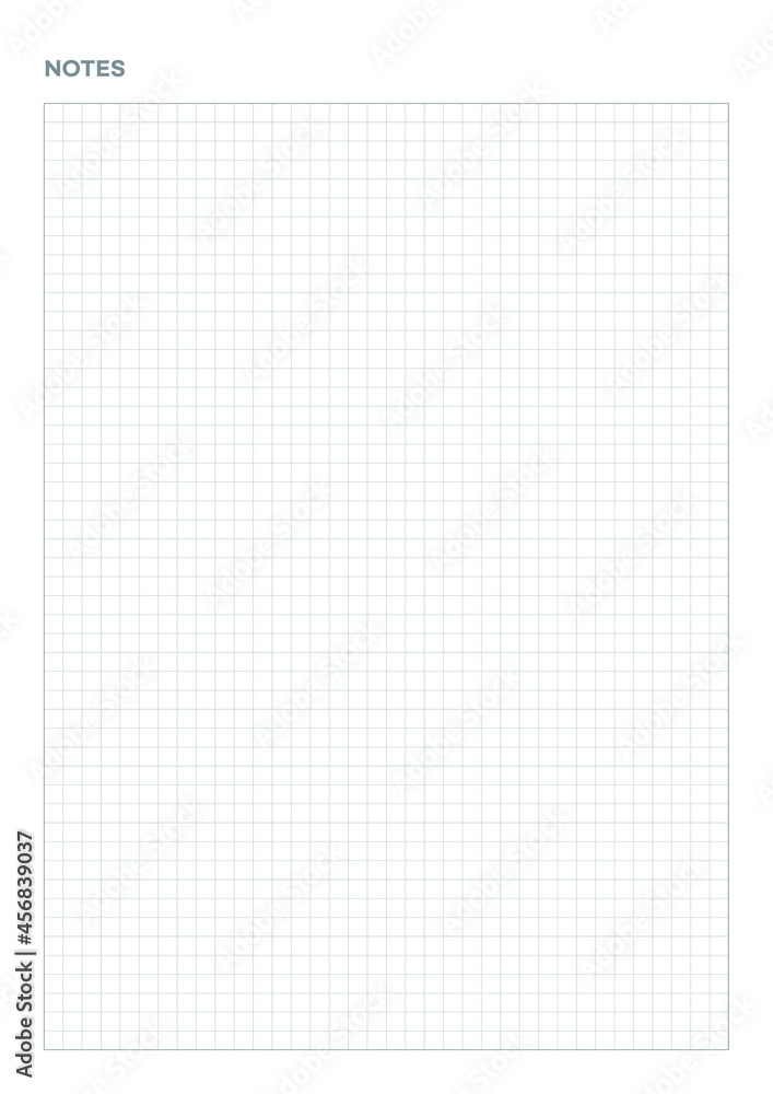 Line grid document template illustration for memo, schedule, planner ...