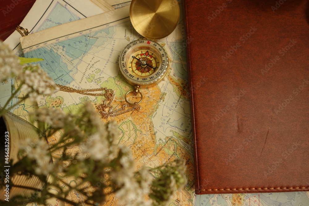 mariner's compass, map Stock Photo | Adobe Stock