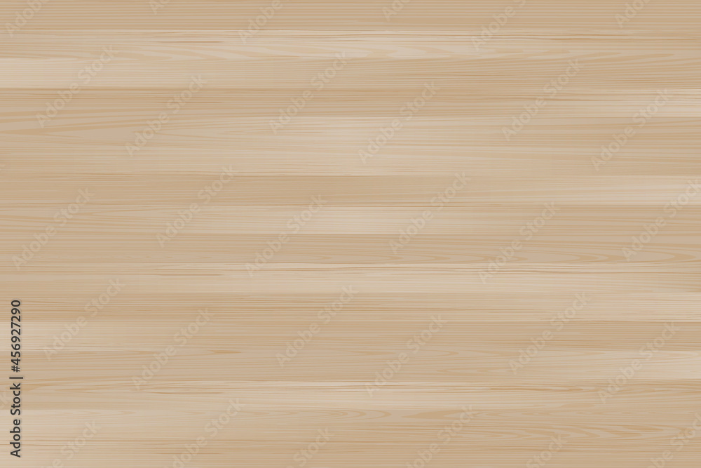 Realistic wood table background. Top view wooden floor. Light brown oak ...