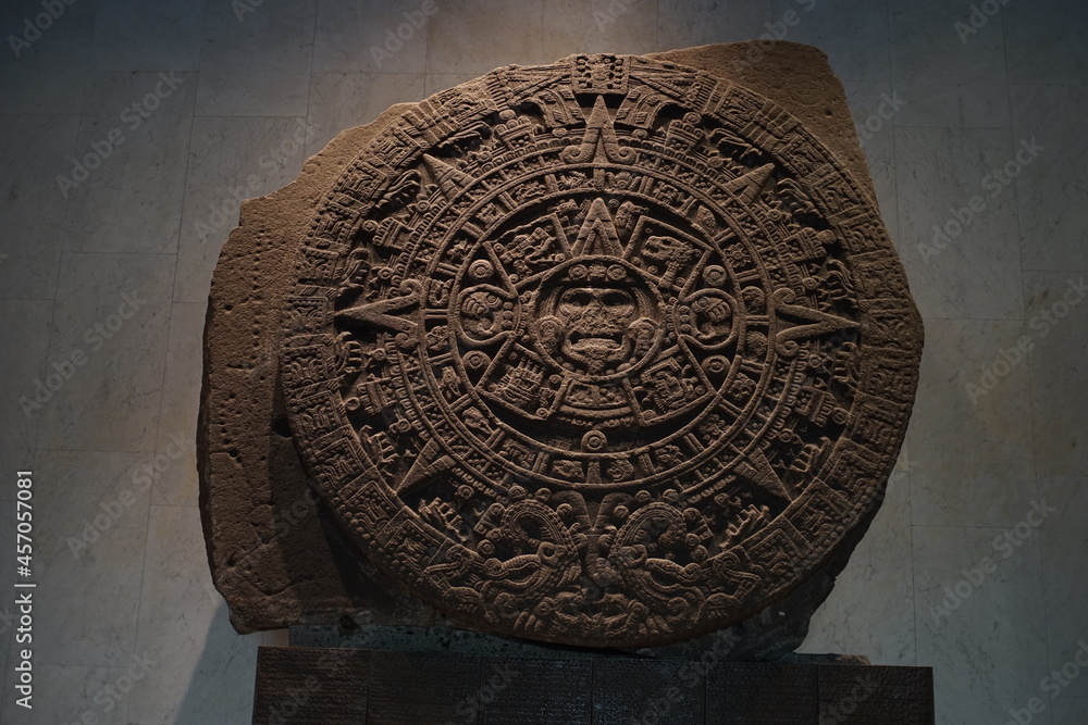 Piedra del Sol (Calendario Azteca) Stock Photo | Adobe Stock