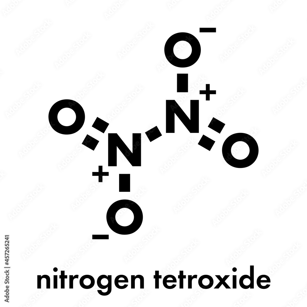 Nitrogen tetroxide (dinitrogen tetroxide, N2O4) rocket propellant ...