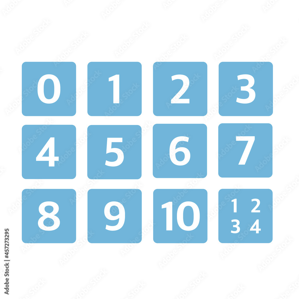 Numbers emoji vector set Stock Vector | Adobe Stock