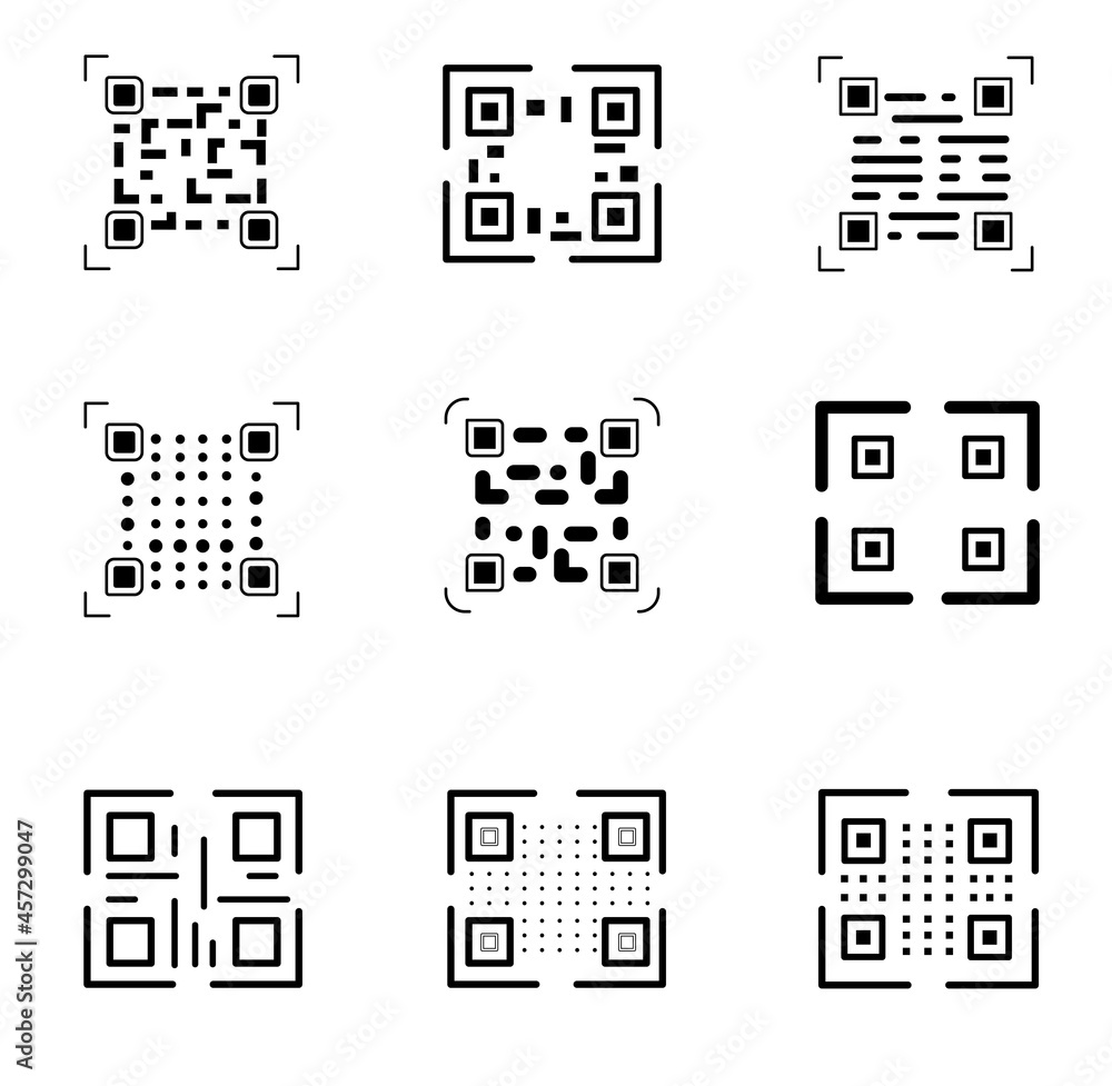 QR code logo digital technology digital Stock Vector | Adobe Stock