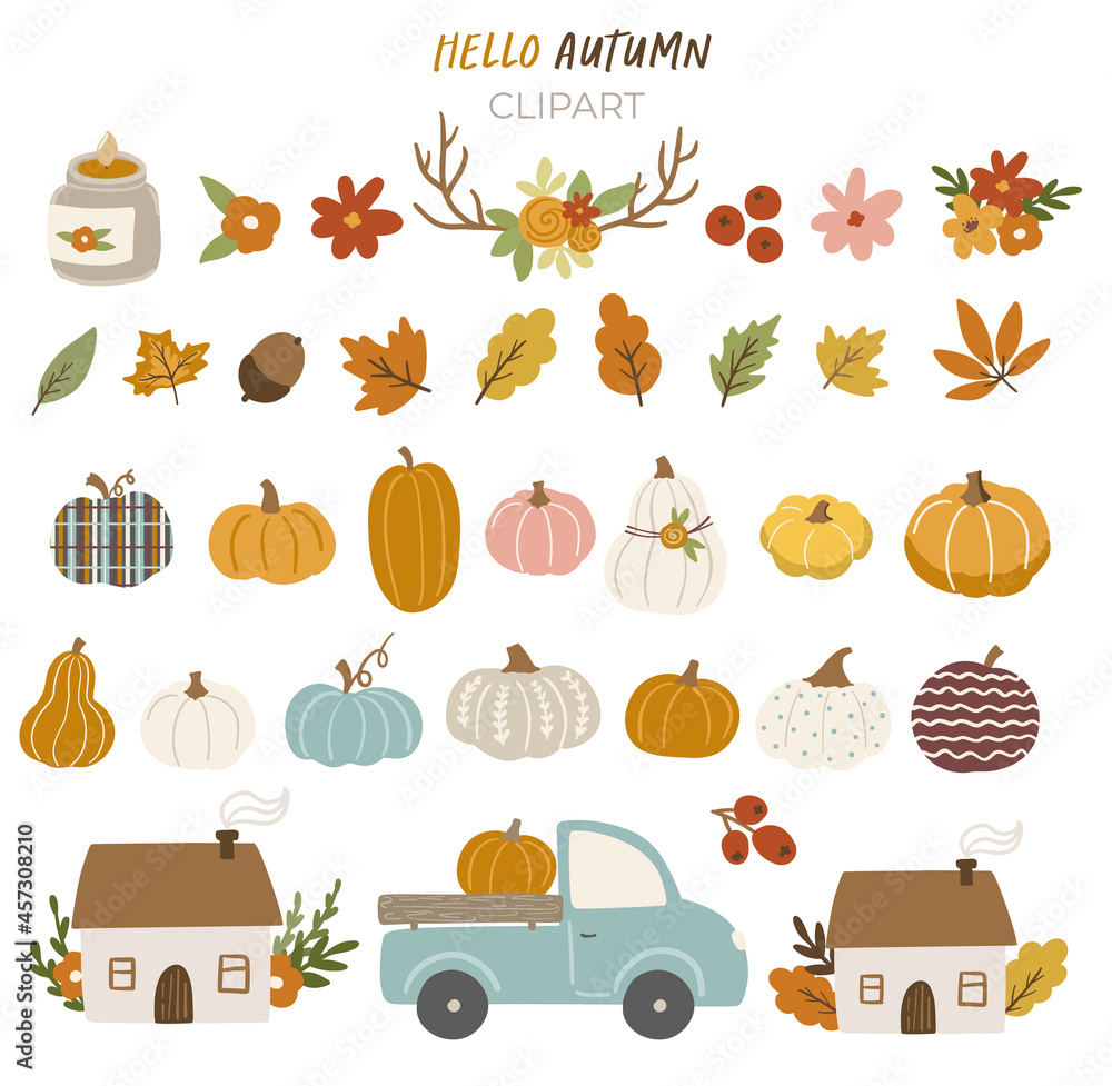 Cute vector kids clipart illustration in modern scandinavian style ...