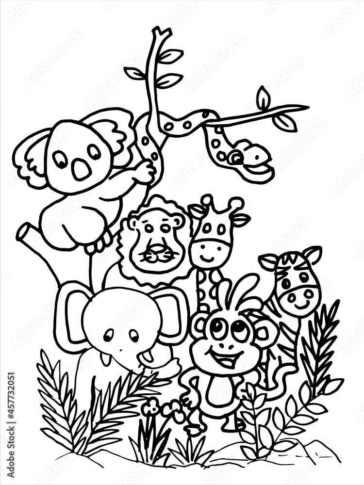 DINOSAUR,CAT COLORING PAGE,FLOWER COLORING PAGE,WATERCOLOR FLOWER ...