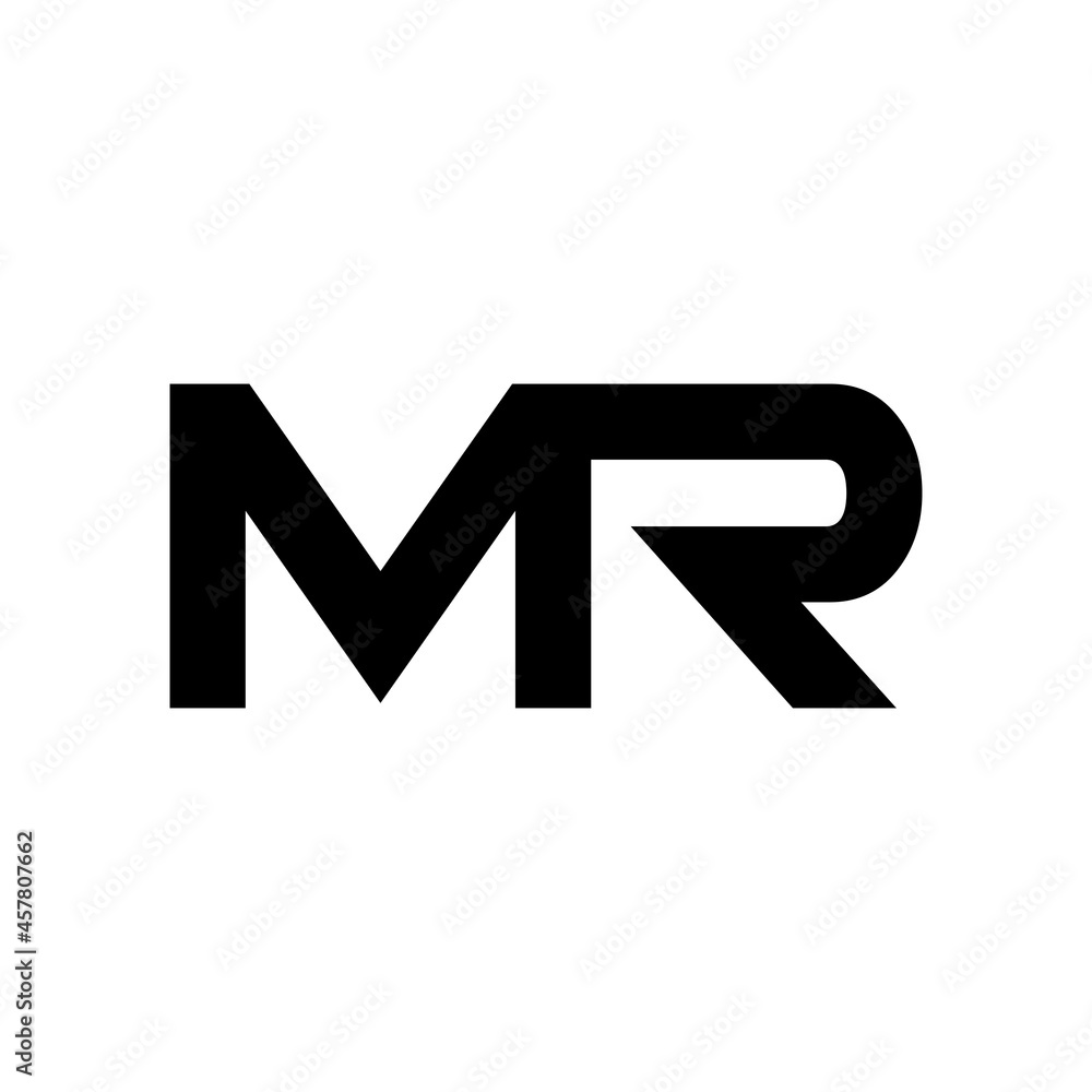 Letter MR Logo Design Template Stock Vector | Adobe Stock