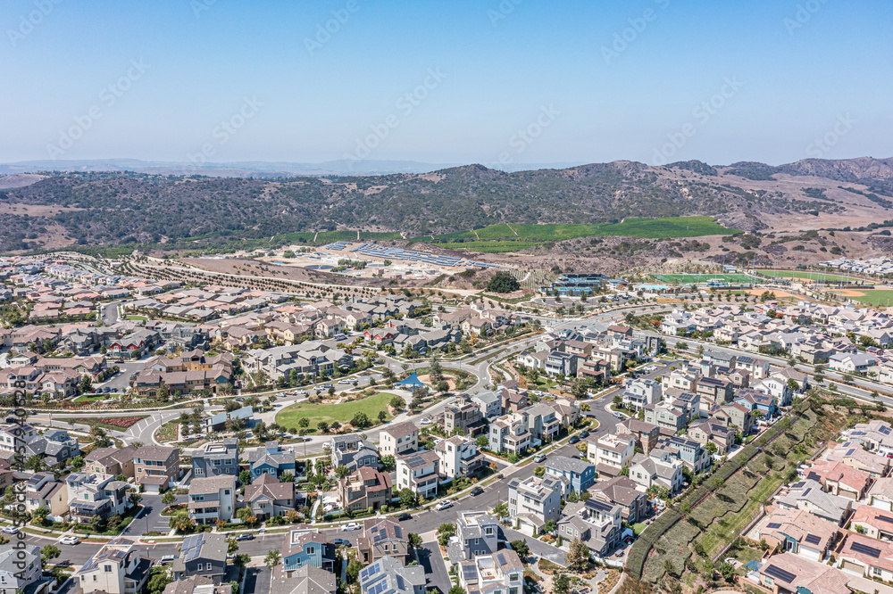 An aerial view of a master planned community Stock Photo | Adobe Stock