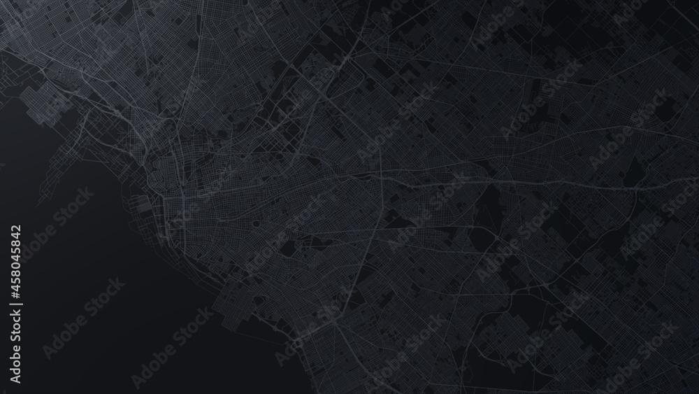 Futuristic HUD satellite view of traffic surveillance on a busy ...